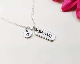 Be brave necklace | Etsy