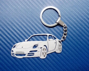 Porsche keychain | Etsy