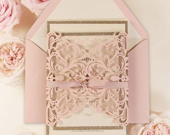 Die cut invitation | Etsy