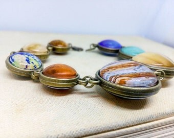 Solar System Bracelet Planet Bracelet Space Bracelet Galaxy