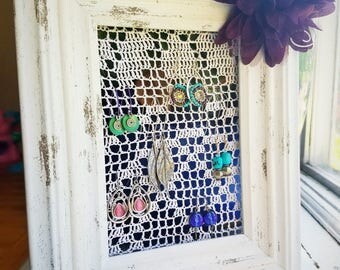 Lace earring holder | Etsy