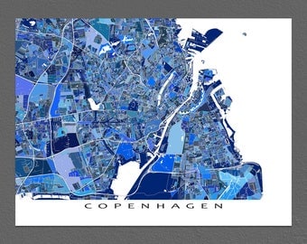 Copenhagen Map with GPS Coordinates Copenhagen City Map