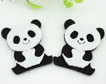 Panda applique | Etsy