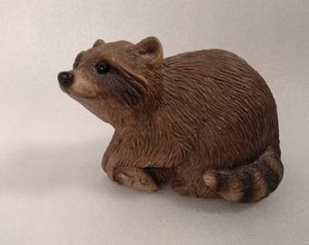 Raccoon figurine | Etsy