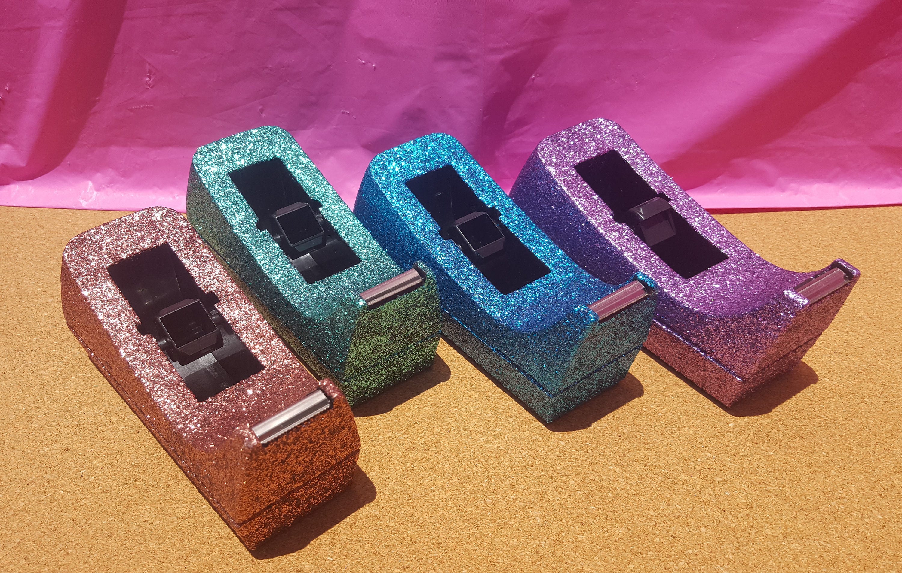 Extra Fine Glitter Tape Dispenser Rose Gold Tape Dispenser