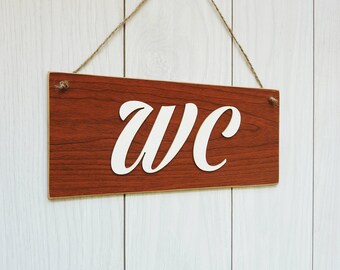 Toilet door sign | Etsy