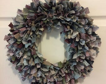 Rag wreath | Etsy