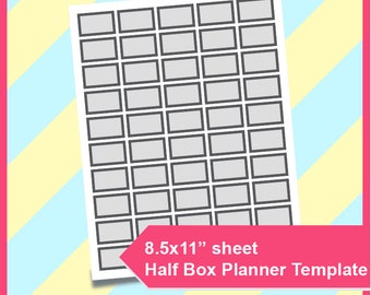Planner template | Etsy