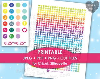 Date stickers | Etsy