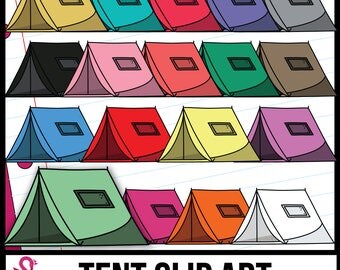 Tent clip art | Etsy