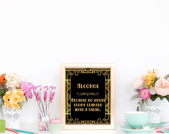 Open bar quote sign | Etsy