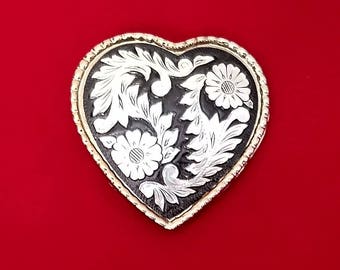 Heart belt buckle | Etsy