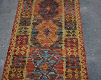 Flat weave runner | Etsy