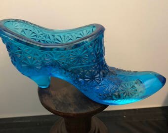 Fenton glass shoe | Etsy