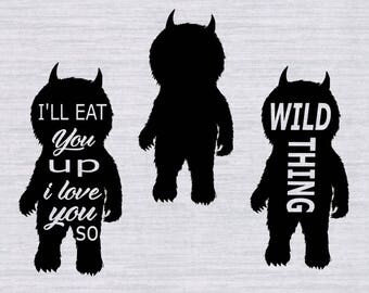 Wild things svg | Etsy