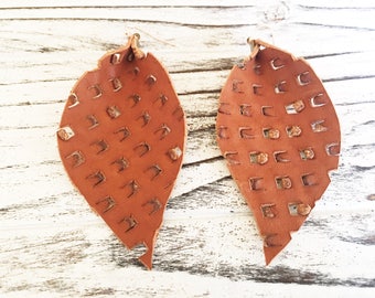Texas Based Handmade Leather Earrings by CleverBearLeathers