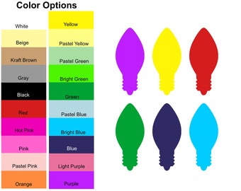 Light bulb die cut | Etsy