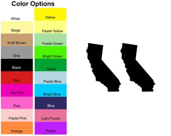 California shape | Etsy