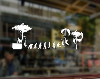 Paragliding sticker | Etsy