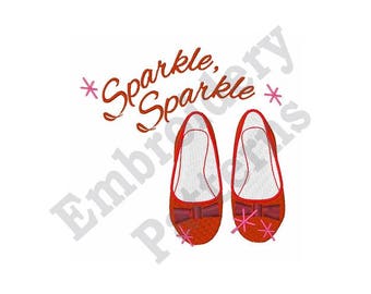 Ruby red slippers embroidery applique designs 4x4 5x7 6x10