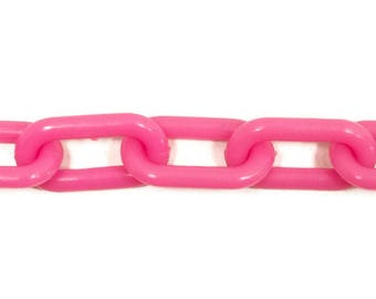 Pink plastic chain | Etsy