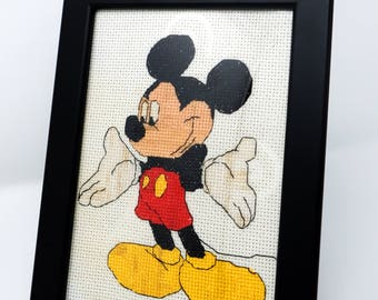 Mickey cross stitch | Etsy