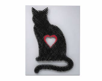 Cat string art | Etsy
