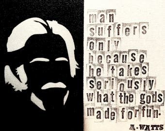 Alan watts poster | Etsy