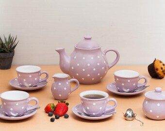 Polka dot tea cups | Etsy