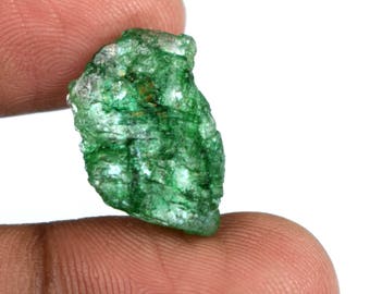 Uncut emerald | Etsy