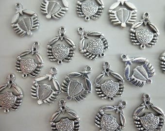 Sterling Silver Cancer Zodiac Sign Necklace