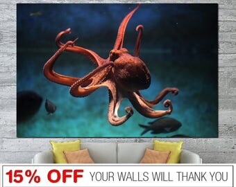 Octopus print | Etsy