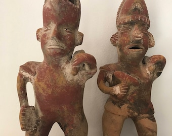 Aztec clay figurine | Etsy