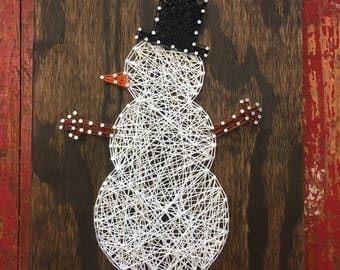Snowman string art | Etsy