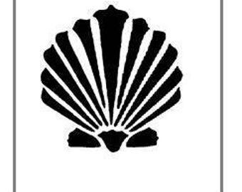 Sea shell stencils | Etsy