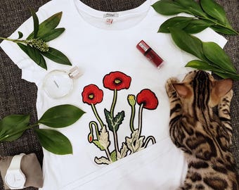 PDF embroidery pattern: Cabbage Rose Fancy