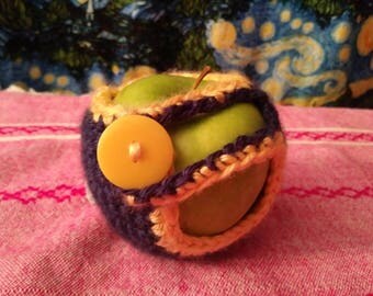 Apple Cozy Crochet Pattern Fruit Jacket Pattern PDF Instant