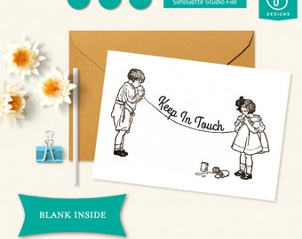 Keep in touch card | Etsy