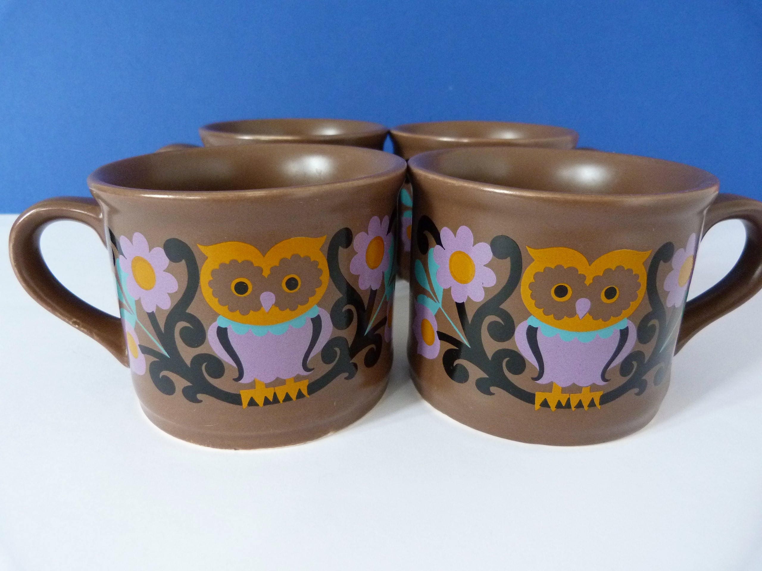 1970's Owl mugs Sadler