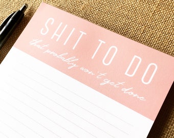 Funny notepad | Etsy
