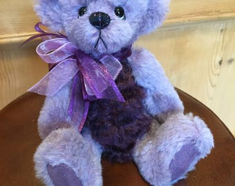 Violet teddy bear | Etsy