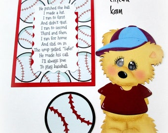 Baseball poem | Etsy