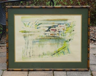 Barbara Garrison Art Original Sepia Intaglio Signed Ltd Ed