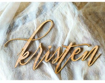 Laser cut names | Etsy