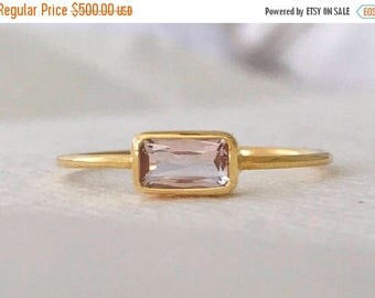 Pink beryl ring | Etsy