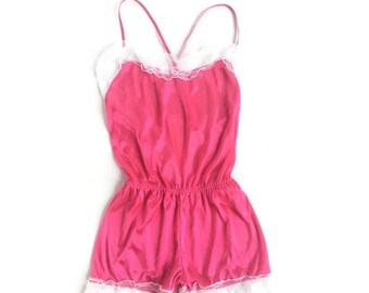 Satin and lace teddy | Etsy