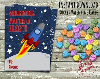 Space valentine | Etsy