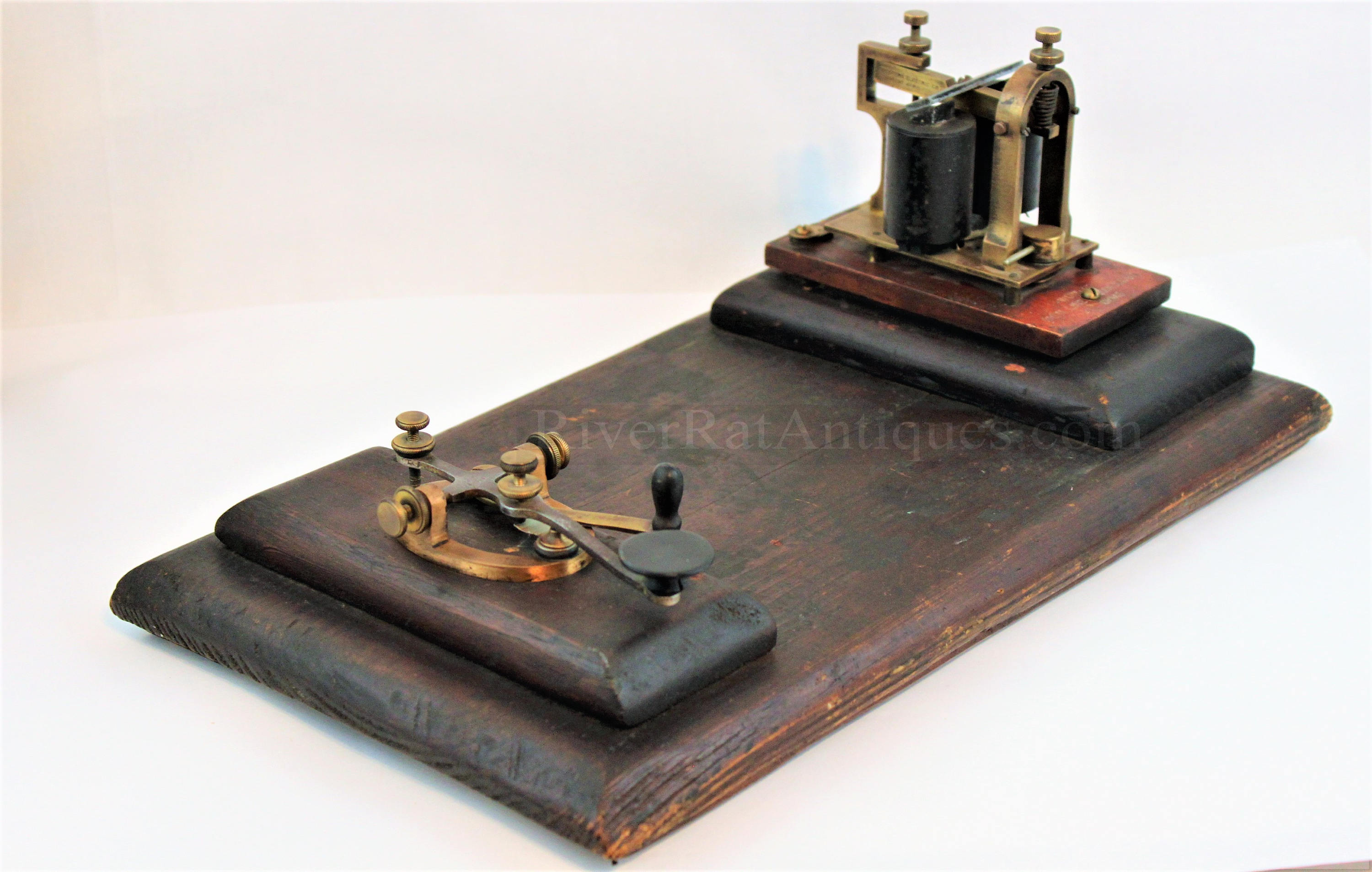 Antique 1915 WESTERN UNION Telegraph Station, W.U.TEL Co., Western ...