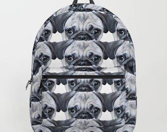 Pug backpack | Etsy