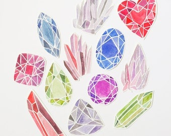 Gem stickers | Etsy